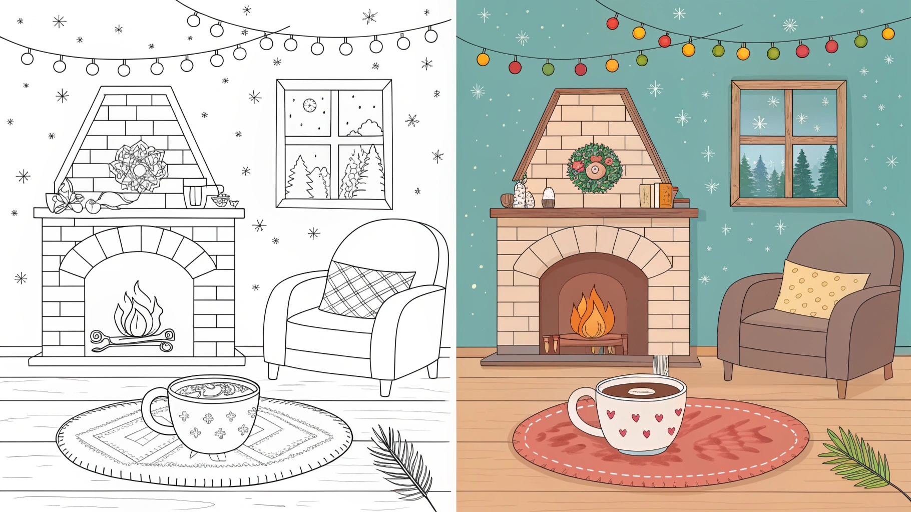 20+ Cozy Coloring Pages - Free Printable Relaxing Designs